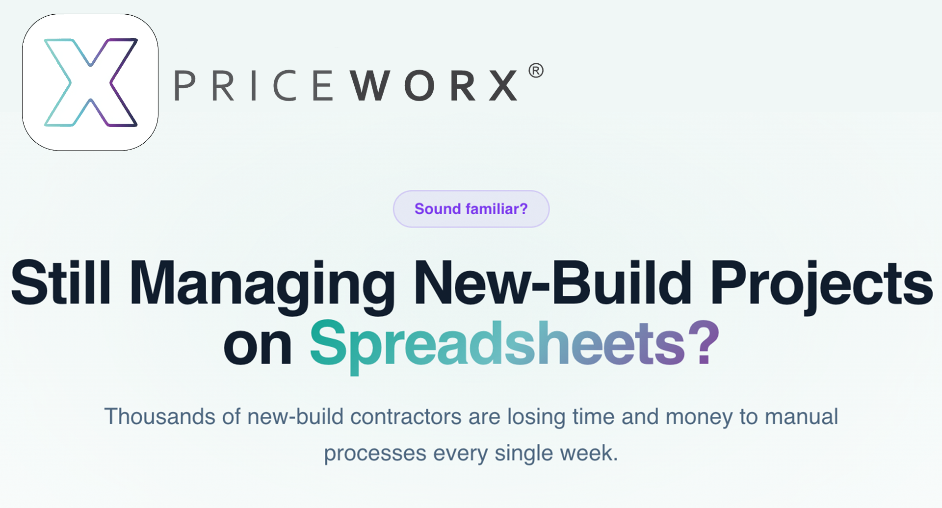 PRICEWORX® — New Build Software for UK Contractors